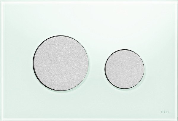TECE WC Betätigungsplatte TECEloop Glas für Zweimengentechnik