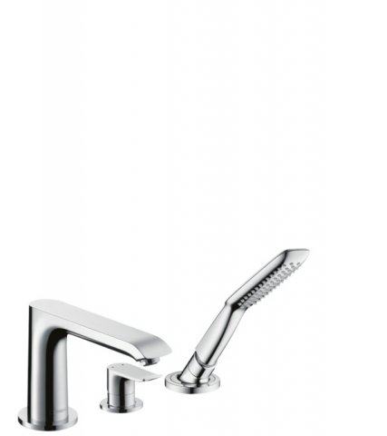 Hansgrohe 3-Loch Einhebel-Wannenrandmischer chrom, 31190000