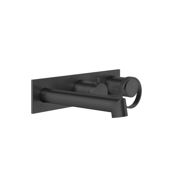 Gessi Anello, ready-to-install set with square plate for concealed ...