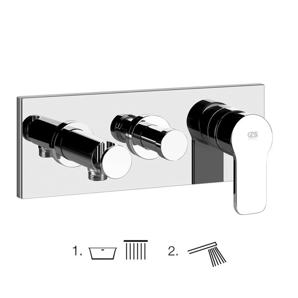 Gessi Emporio Corso Venezia, ready-to-install set for TUBE single lever ...