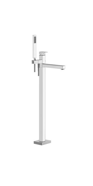 Gessi Rettangolo preassembled set for freestanding bath faucet, fixed ...