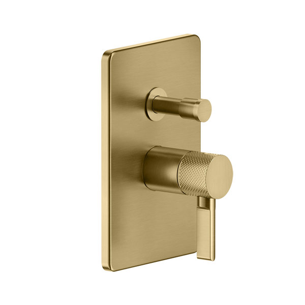 Gessi Inciso shower finished installation set, single-lever mixer with ...