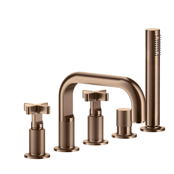 Gessi Inciso + 2-gats 5-gats badrandmengkraan, baduitloop 193 mm, losse ...