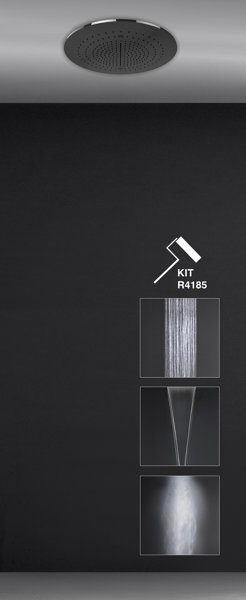 Gessi Minimali, built-in shower system D502 spray type rain, surge ...