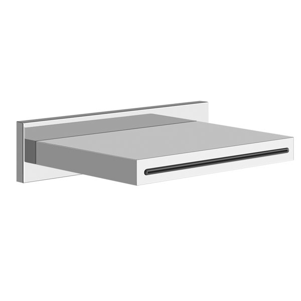 Gessi Rettangolo waterfall inlet 1/2 closed, for wall mounting, with ...