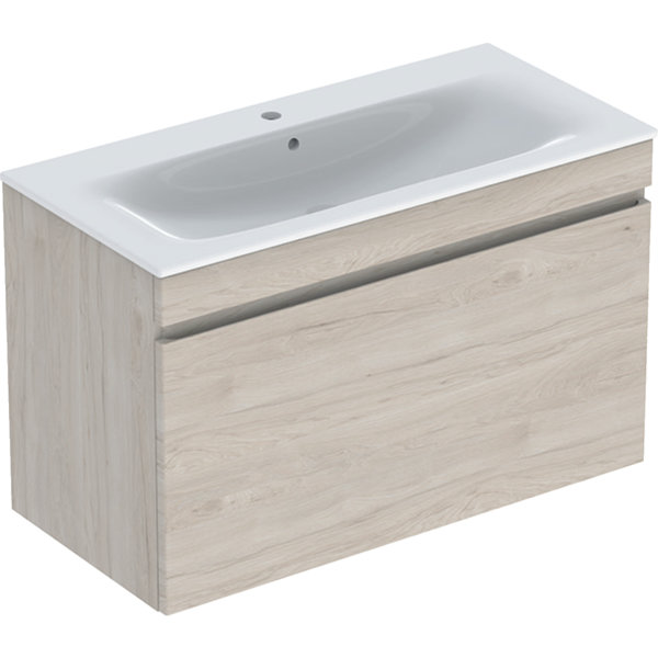 Geberit Renova Plan Set mit Waschtisch u. Unterschrank ,1 Schublade, 100x62,2x48cm, 501917