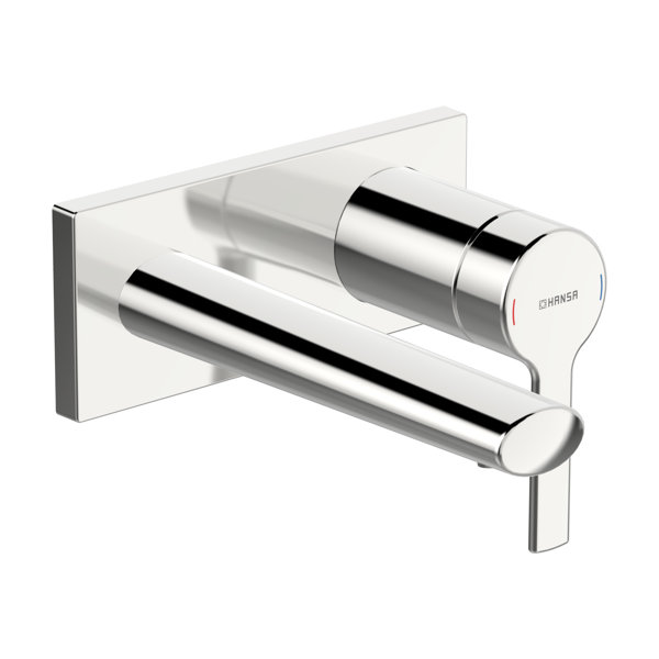 Hansa Hansaronda washbasin mixer, ready-mounted set, concealed, Roset