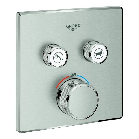 Grohe Grohtherm SmartControl Thermostat with two shut-off valves