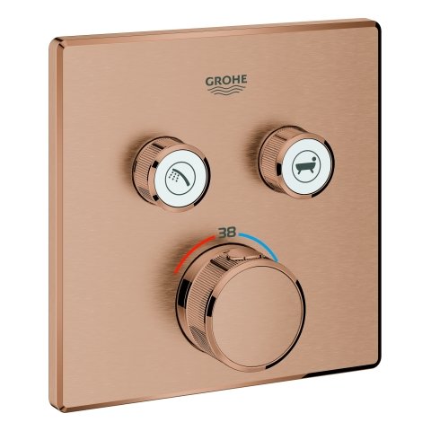 Grohe Grohtherm SmartControl Thermostat with two shut-off valves