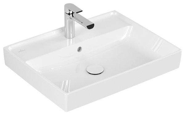Lavabo Villeroy & Boch Collaro, 600 x 465 mm, , con rebosadero, sin ...