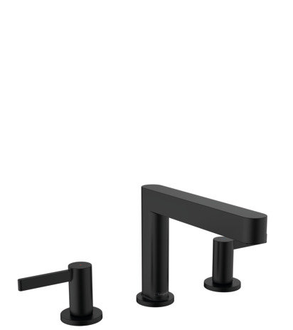 hansgrohe Finoris 3-hole basin mixer 110 with push-open waste ...