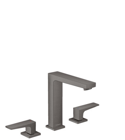 hansgrohe Metropol 3-hole basin mixer 160, lever handles, push-open pop ...