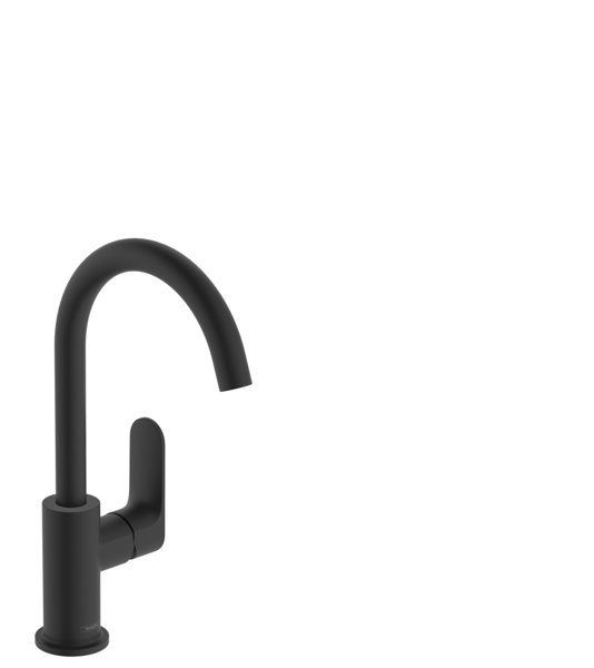 hansgrohe Rebris S single lever basin mixer 210 with swivel spout and ...