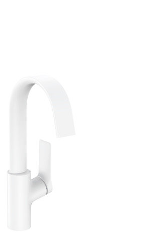 Hansgrohe Vivenis, single lever basin mixer 210 with swivel spout and ...
