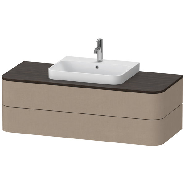Duravit Happy D.2 Plus Vanity unit for wall-mounted console, 1300x550 ...