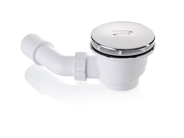 Hüppe Purano drain set, with drain cap, round, for Purano shower tray ...