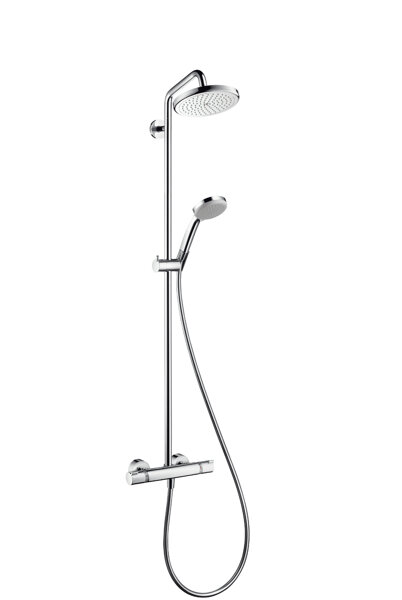 Hansgrohe Croma Showerpipe 220 1 getto EcoSmart con termostato, cromato