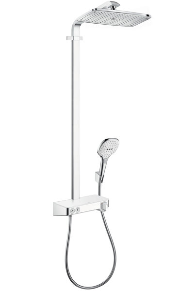 Hansgrohe Raindance Select E360 1 jet Showerpipe, with ShowerTablet ...