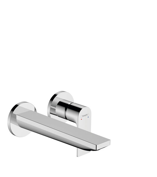 hansgrohe Rebris E Einhebel-Waschtischarmatur Unterputz für Wandmontage ...