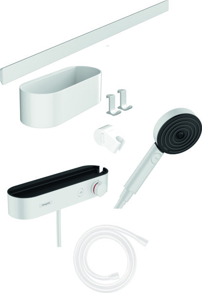 hansgrohe WallStoris Bundle Komplett-Set Duschkopf 105 3 Strahlarten