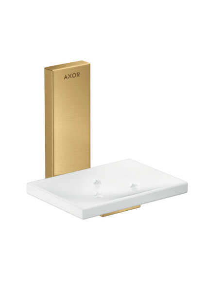 hansgrohe AXOR Universal Rectangular Seifenschale, Metall, Ablage Glas, 42605