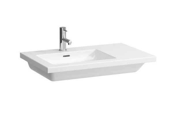 Laufen Living Square Waschtisch, asymmetrisch, Ablage rechts, 750x480